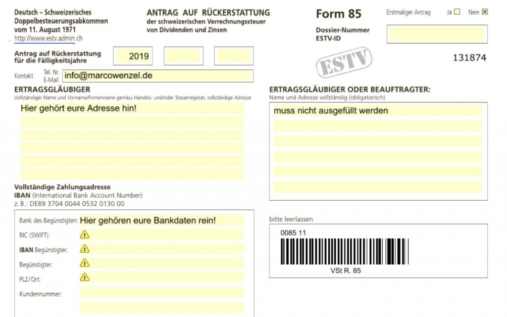 Wie Du Dir die Quellensteuer aus der Schweiz zurückholen kannst – marco ...